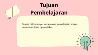 Sistem Persamaan Linear Tiga Variabel Presentasi Merah Muda Hijau Gaya ...