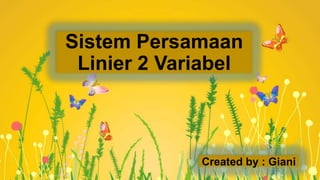 Sistem persamaan linier 2 variabel revisi | PPTX