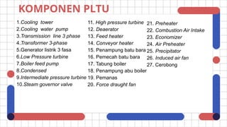Sistem PLTU Batu Bara - pengantar arus listik.pptx
