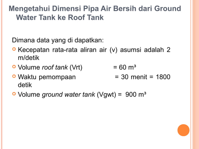 Sistem plumbing gedung bertingkat | PPT