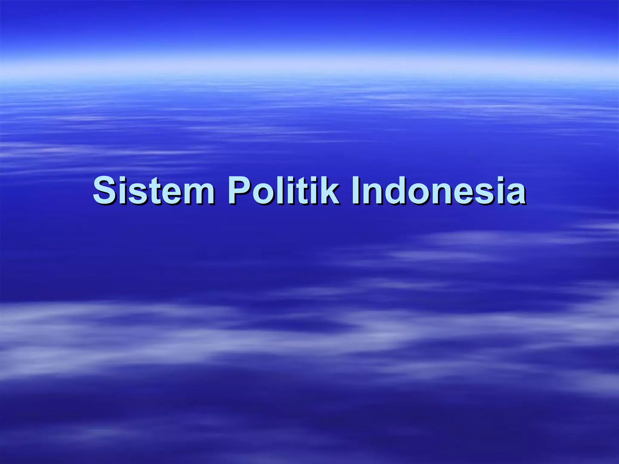 Sistem politik 50 | PPT