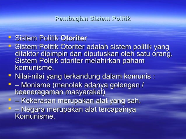 Sistem politik 50 | PPT