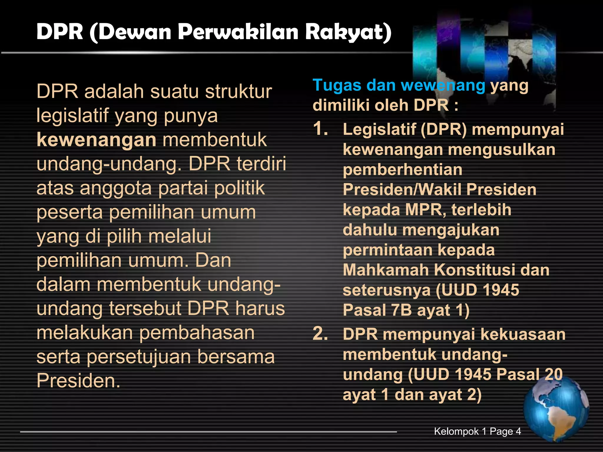 Sistem politik indonesia | PPTX