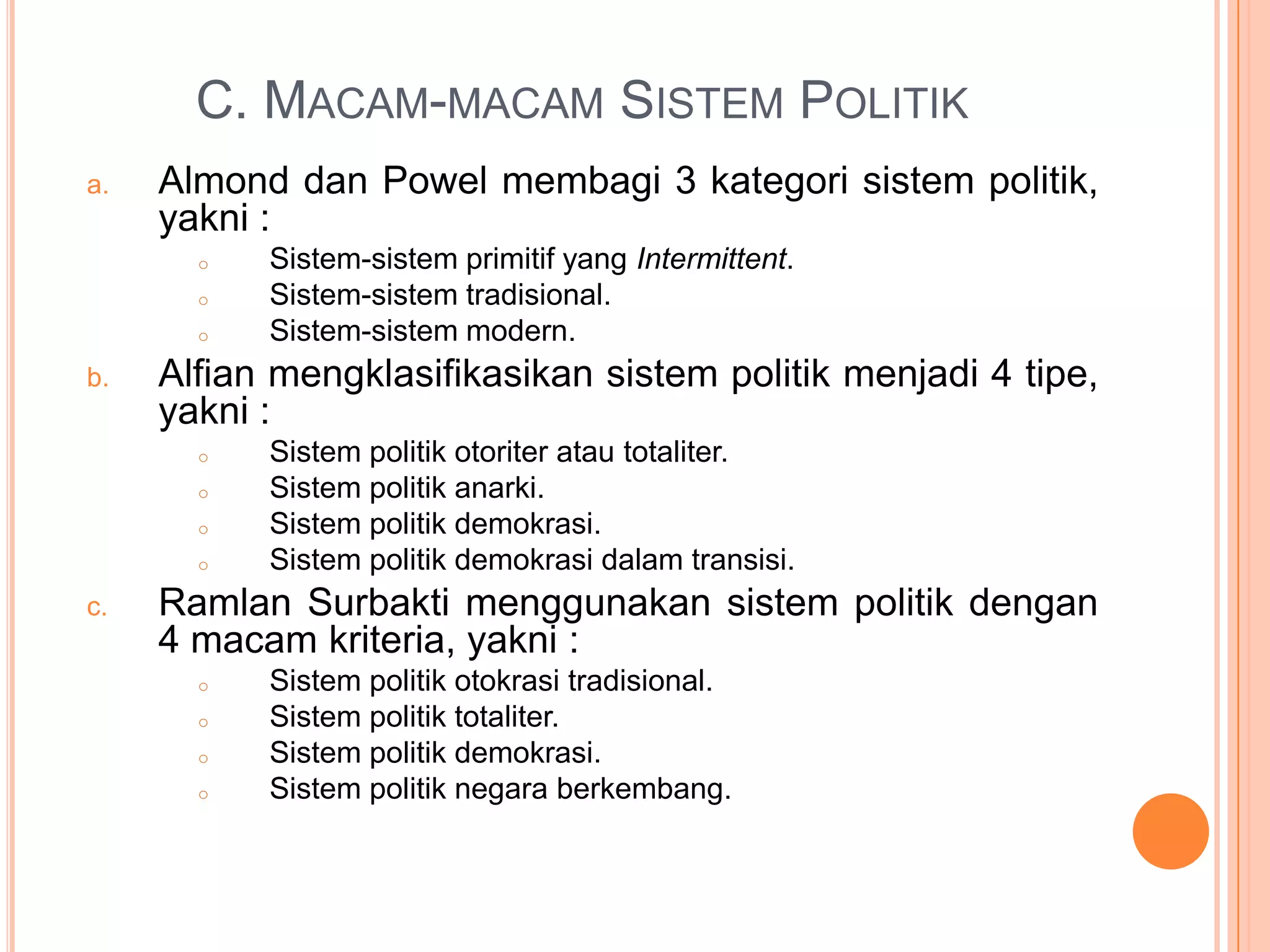 Sistem politik indonesia | PPTX