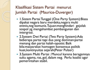Sistem Politik Indonesia PARPOL | PDF