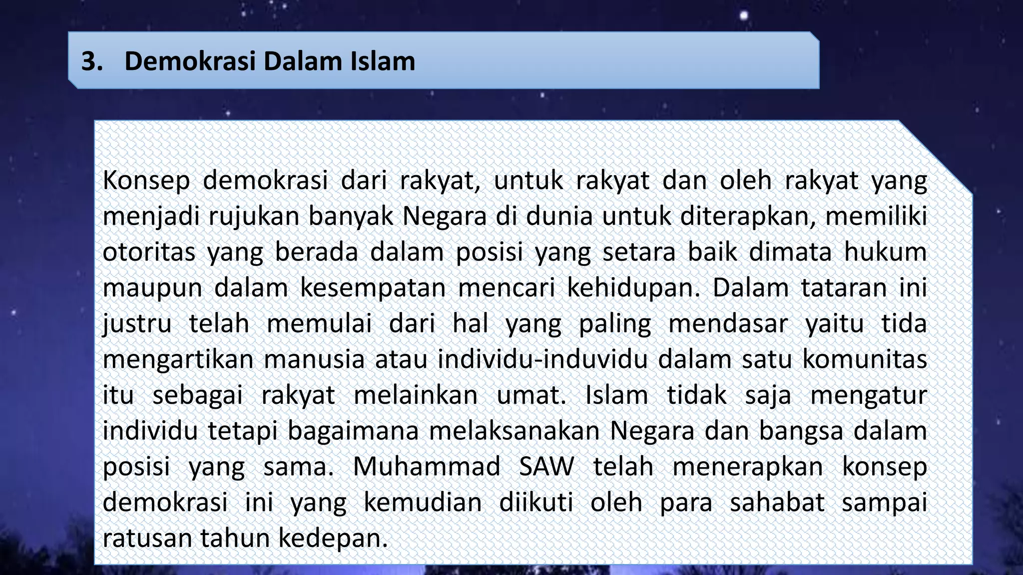Sistem politik islam dan demokrasi | PPTX