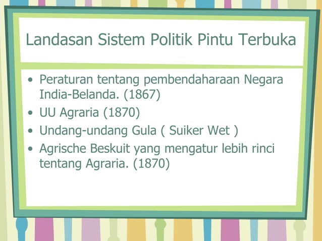 POLITIK PINTU TERBUKA BELANDA | PPTX