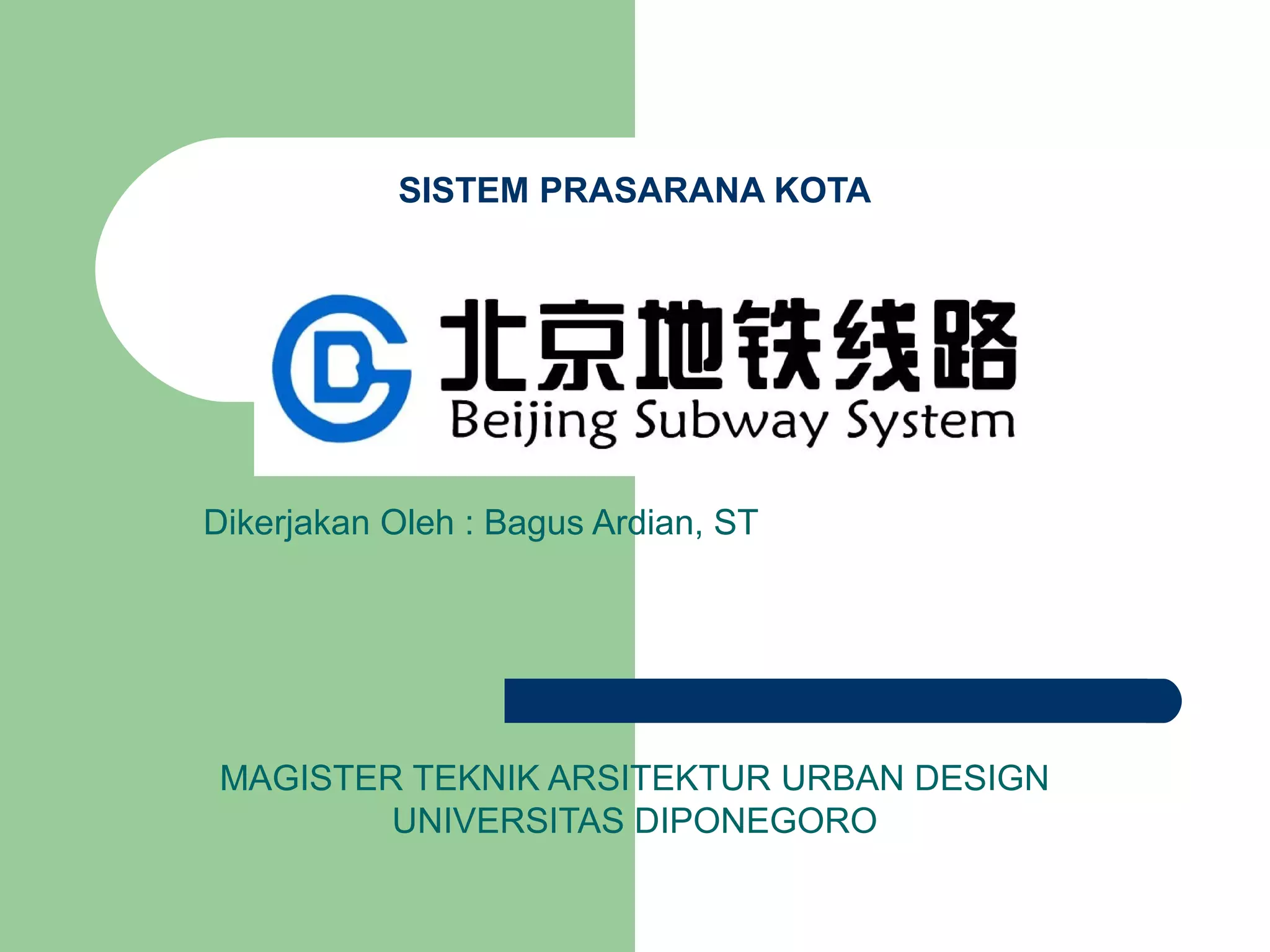 Sistem prasarana kota | PPT
