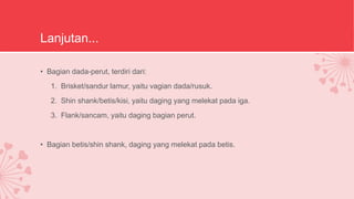 Sistem produksi daging sapi | PPTX