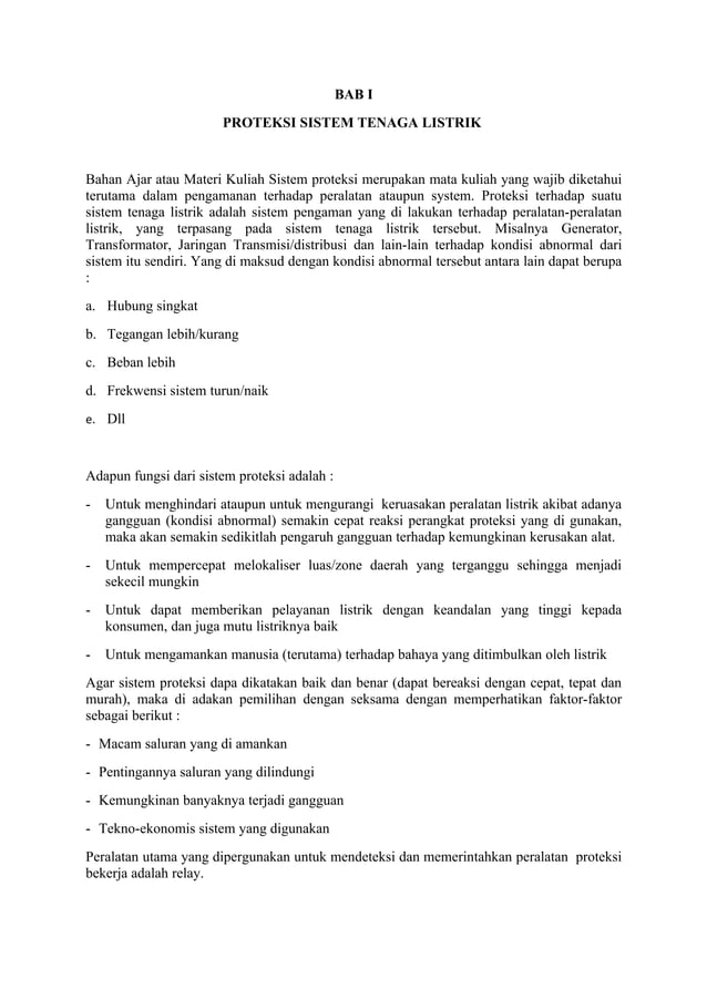 Sistem proteksi 1 | PDF