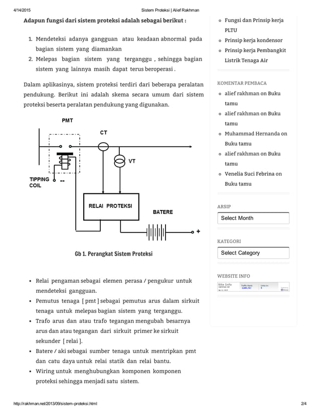 Sistem proteksi alief rakhman | PDF