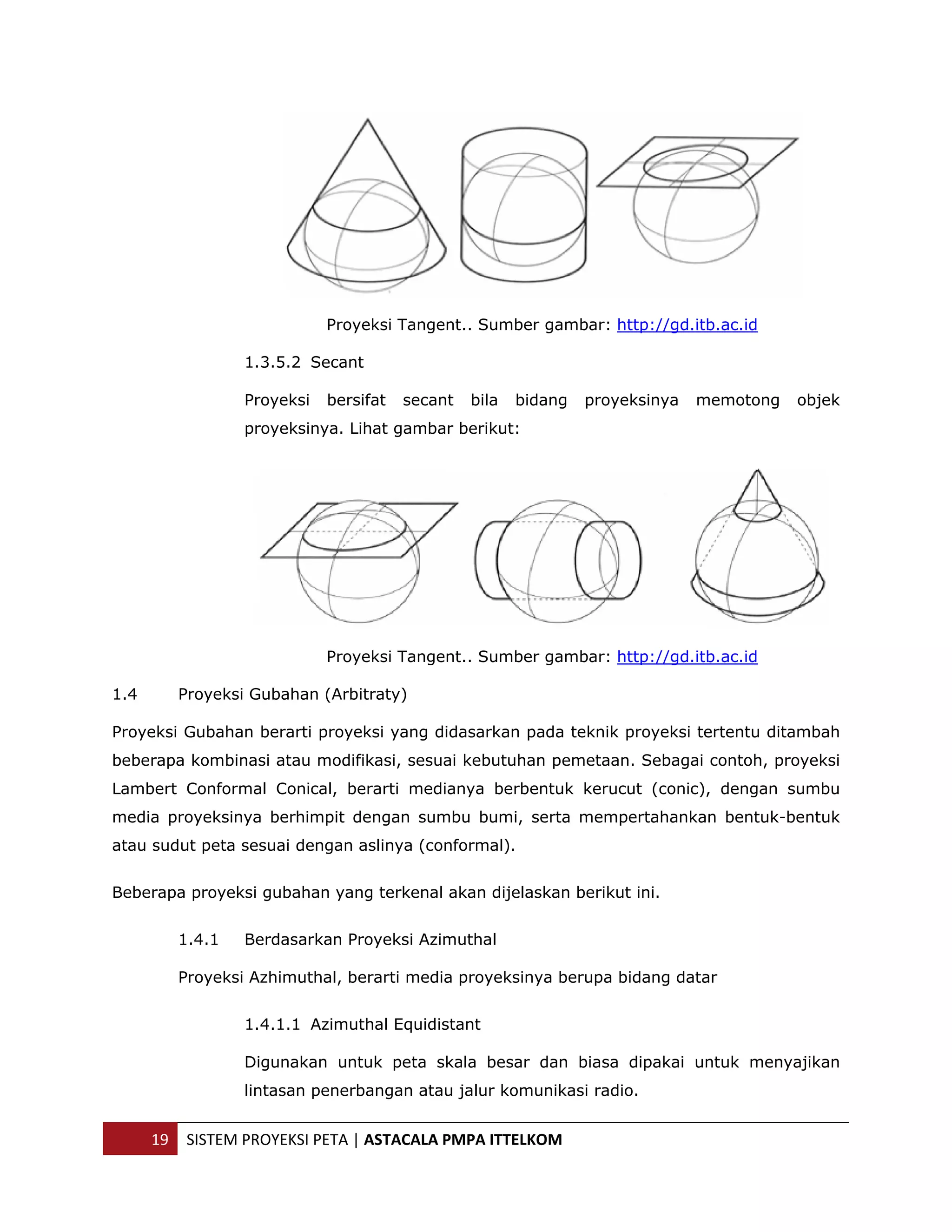 Sistem Proyeksi Peta | PDF