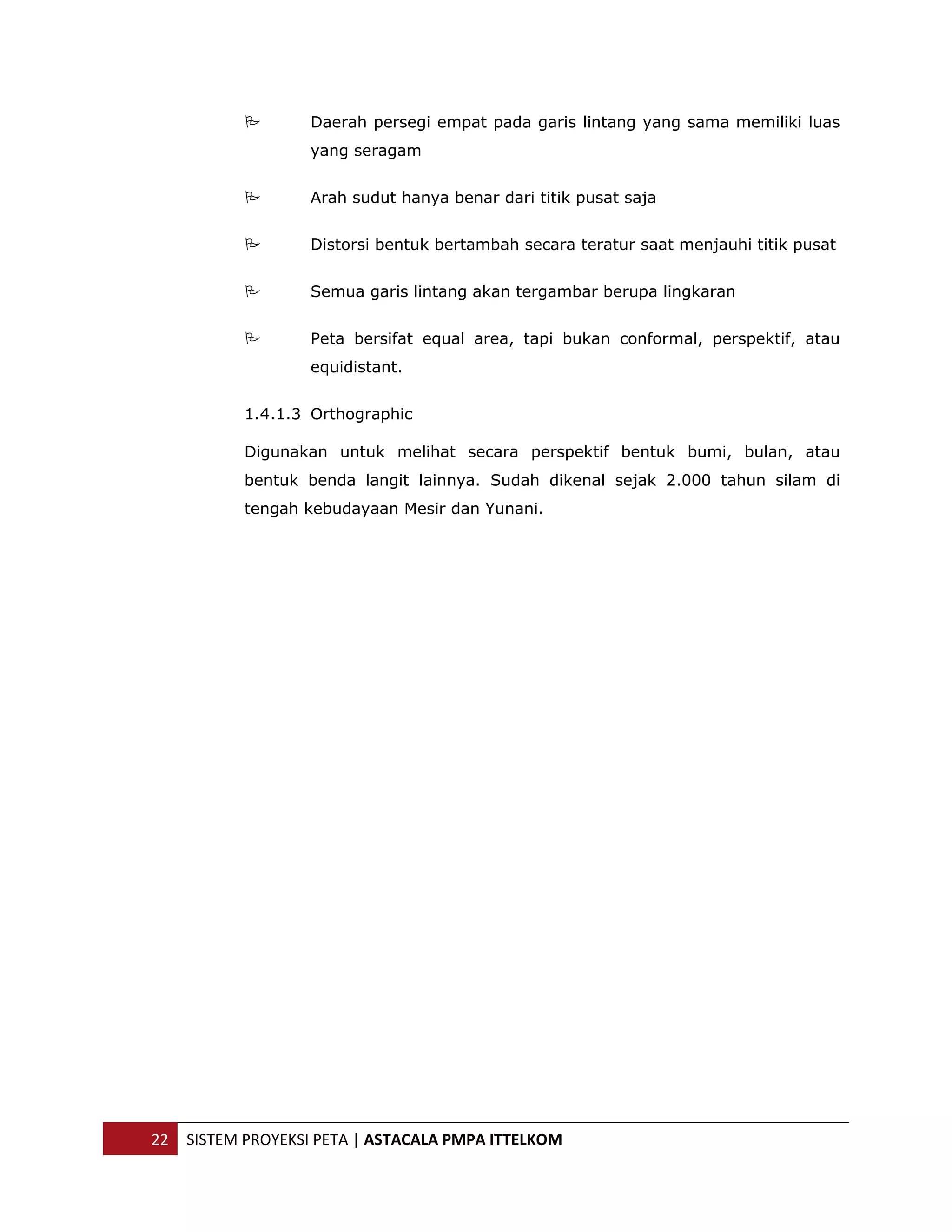 Sistem Proyeksi Peta | PDF