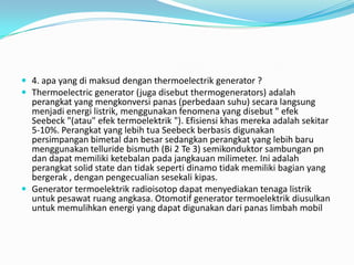 Sistem refrigerasi thermoelectric | PPTX
