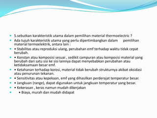 Sistem refrigerasi thermoelectric | PPTX