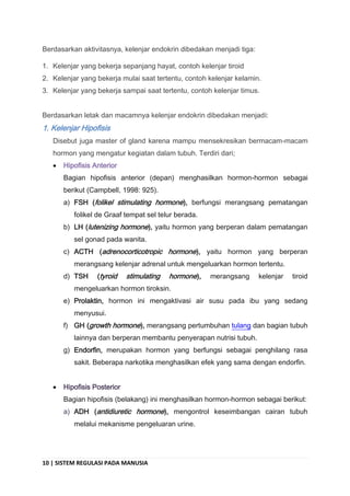 Sistem regulasi pada manusia | DOCX
