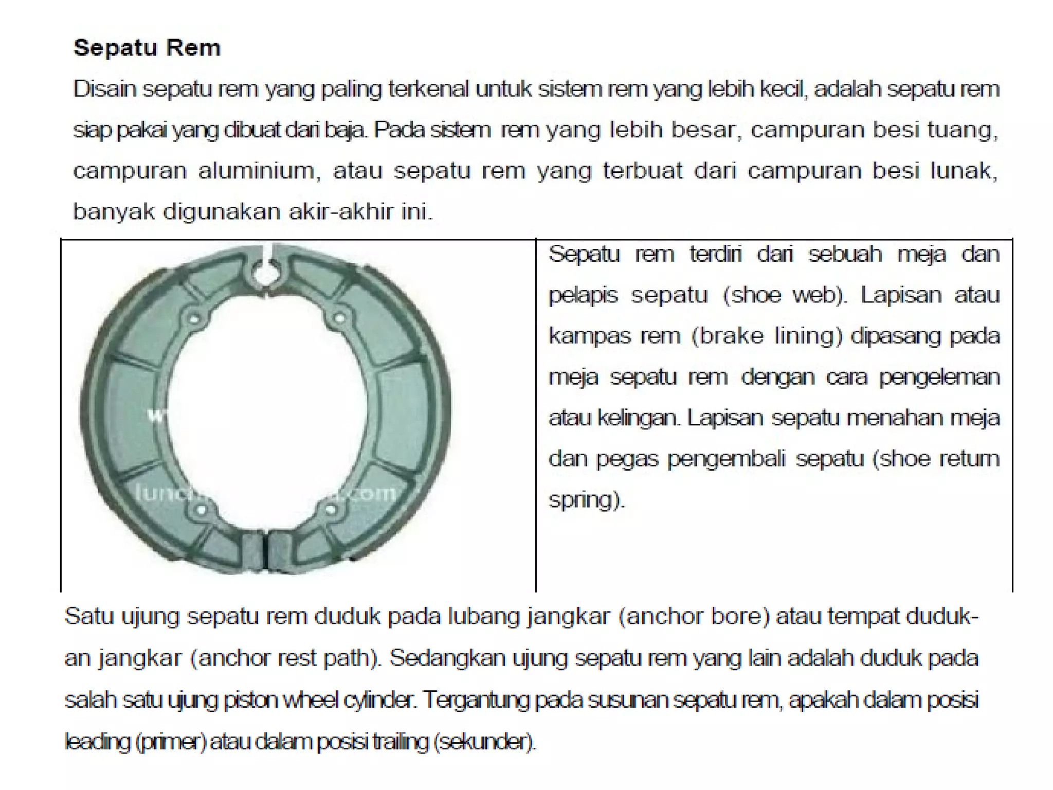 Sistem rem motor lengkap1 | PPT