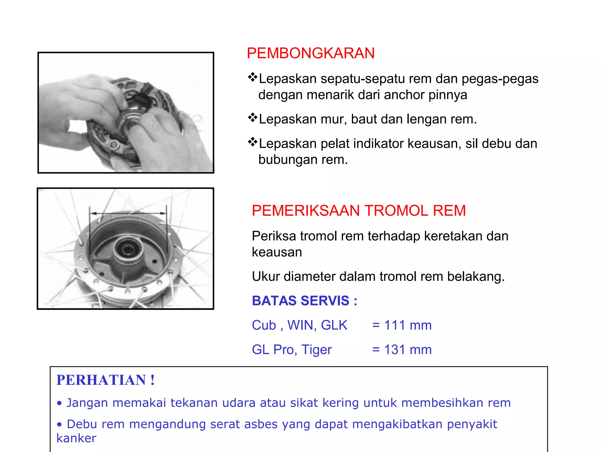 Sistem rem motor lengkap1 | PPT
