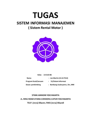 Sistem rental motor | PDF