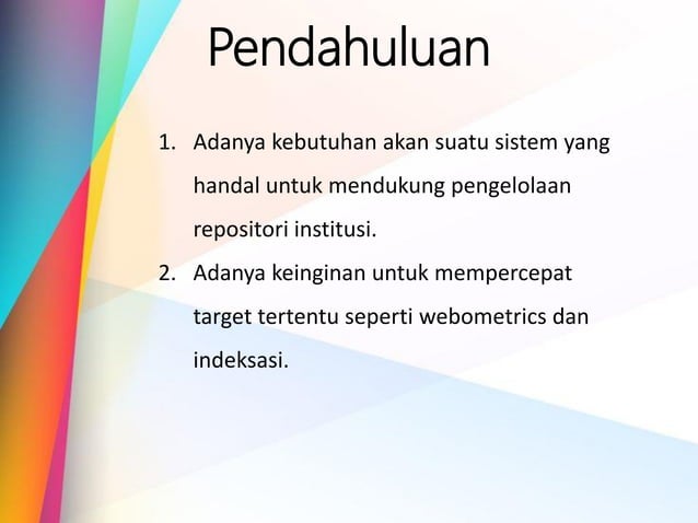 Sistem repositori institusi perpustakaan khusus : sebuah inisiasi | PDF
