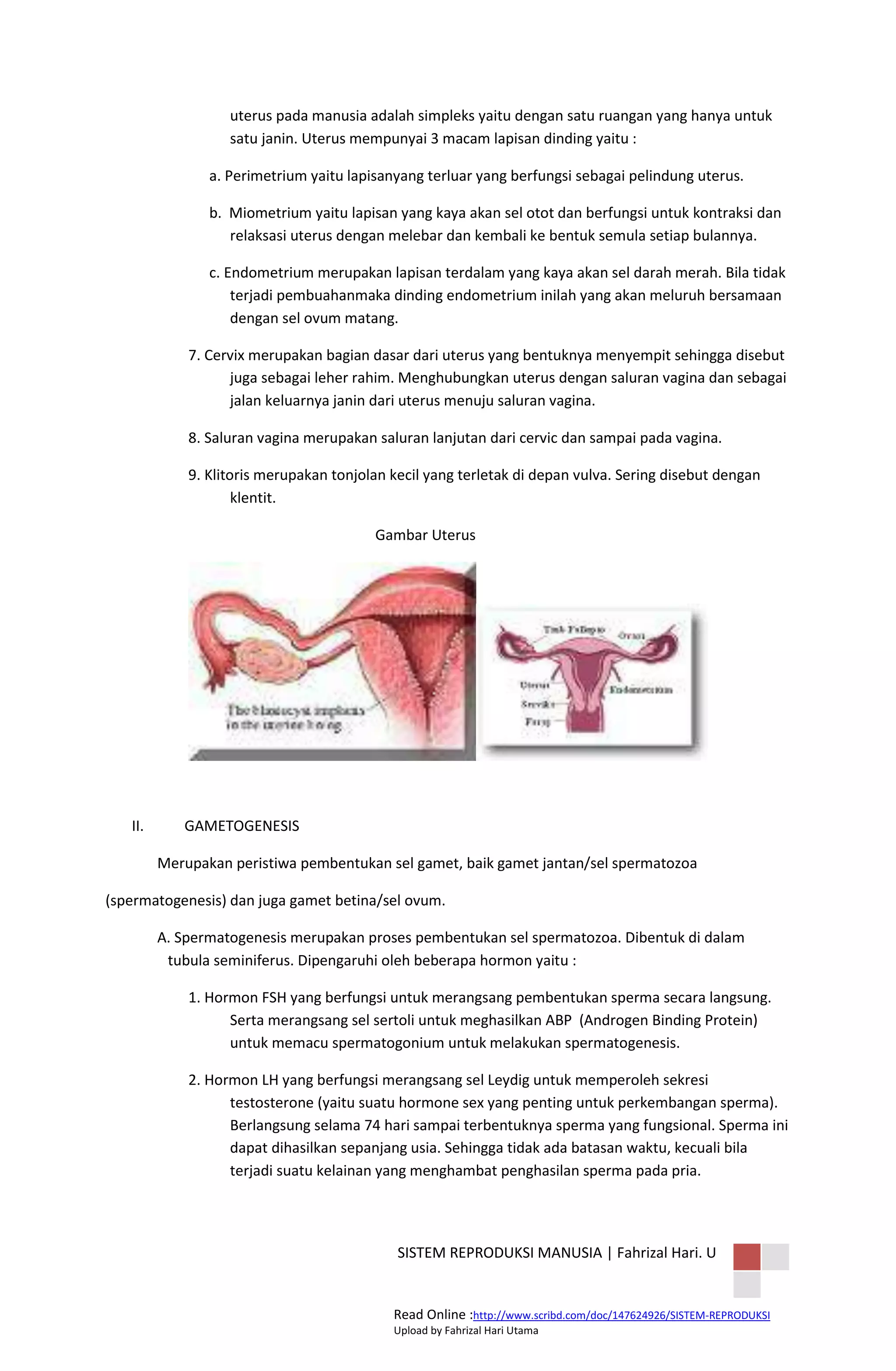 BIOLOGI Sistem reproduksi | PDF
