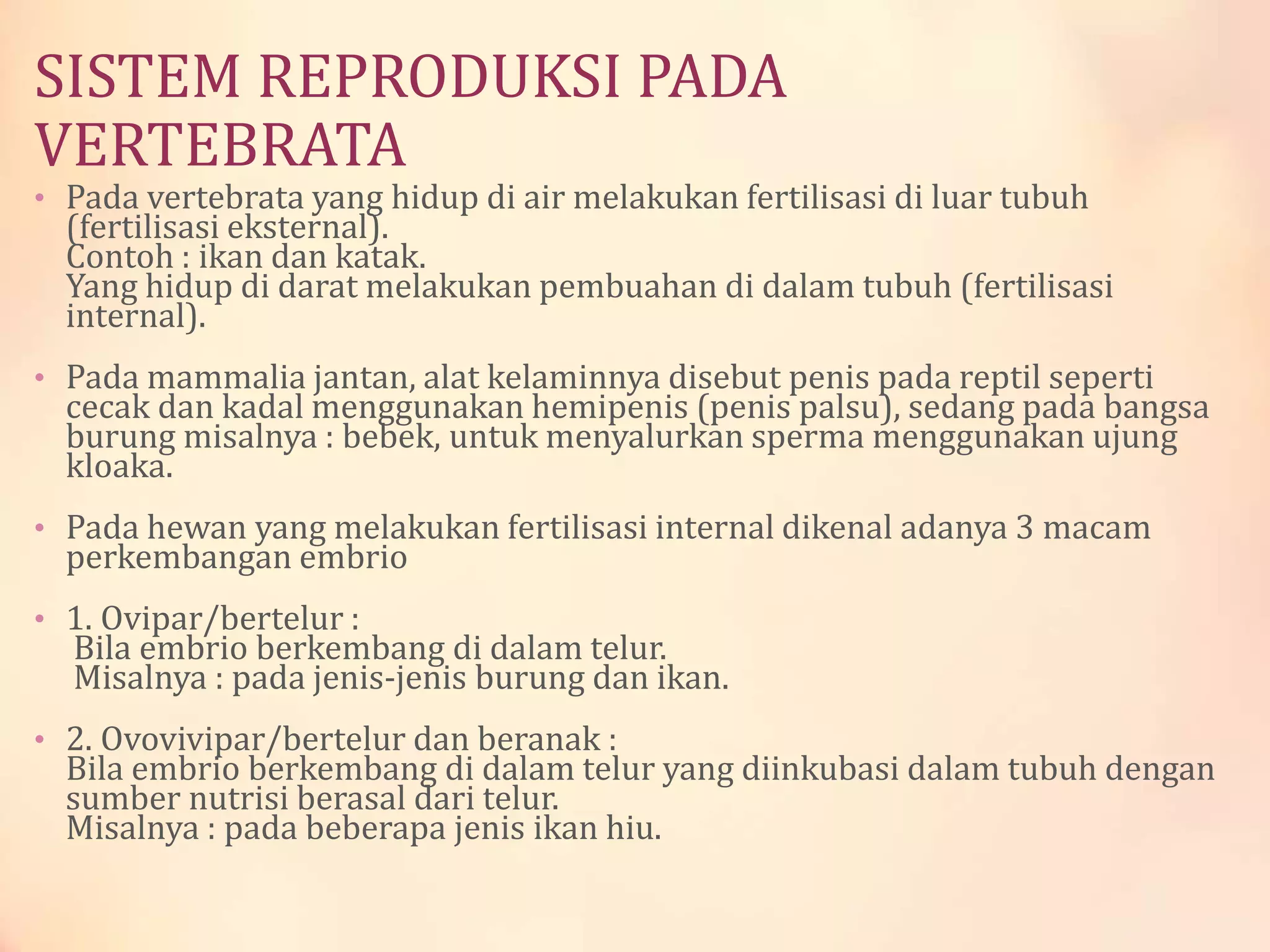 Sistem reproduksi | PPTX