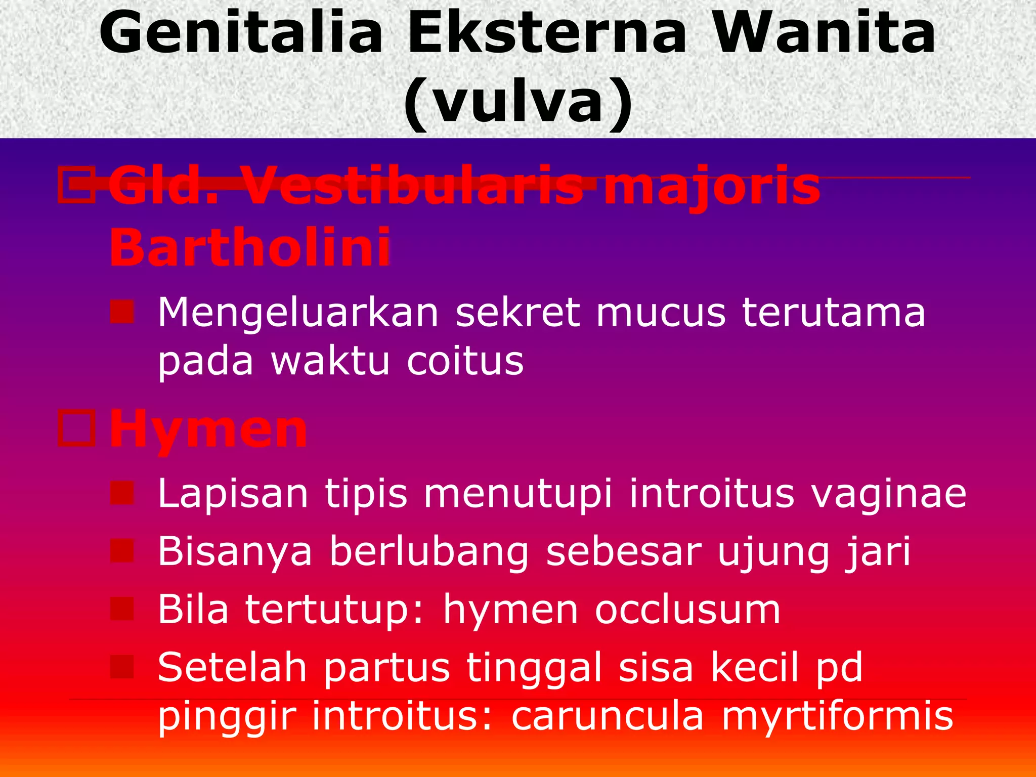 Sistem Reproduksi Wanita | PPTX
