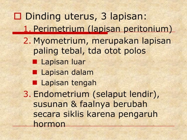 Sistem Reproduksi Wanita | PPTX