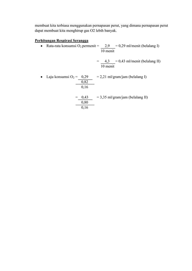 LAPORAN PRAKTIKUM SISTEM RESPIRASI | DOCX
