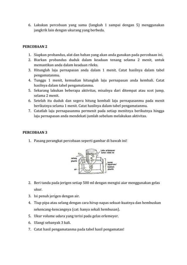 LAPORAN PRAKTIKUM SISTEM RESPIRASI | DOCX