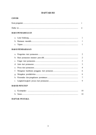 Sistem riset pemasaran | DOCX