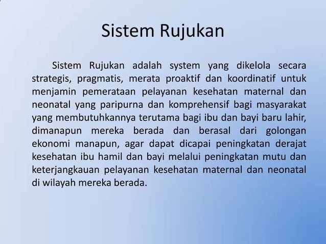 Sistem rujukan | PPTX