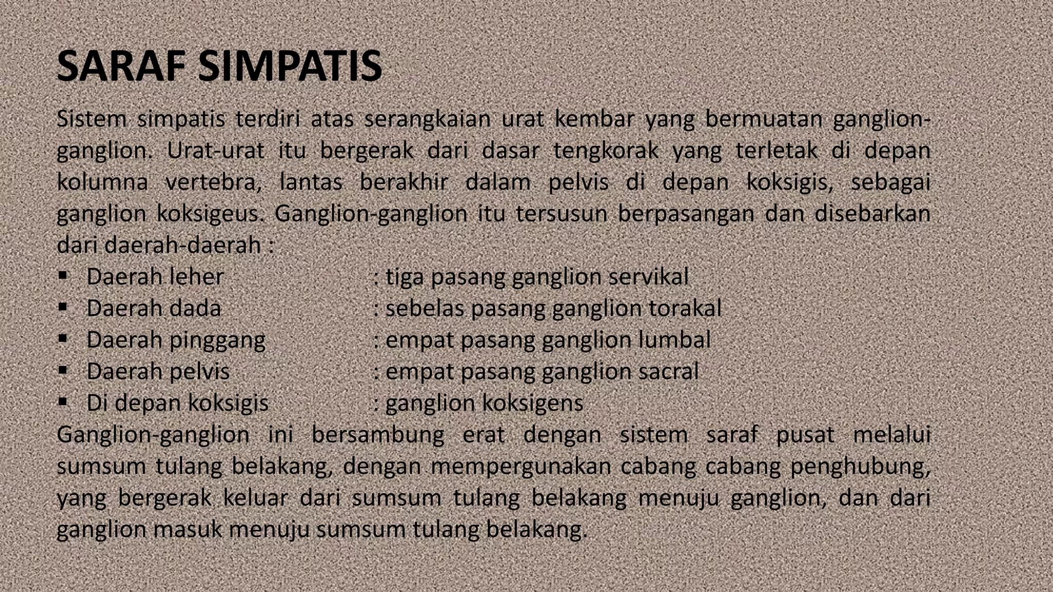 Presentasi Sistem Saraf Otonom | PPTX