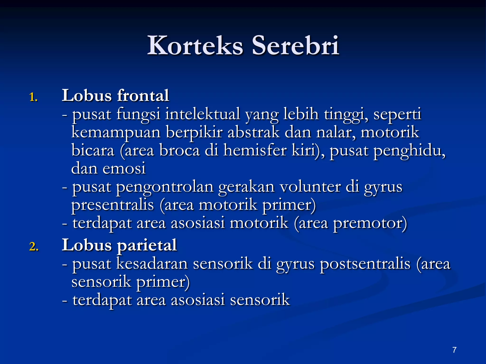 Sistem saraf pusat anatomi faal | PPTX