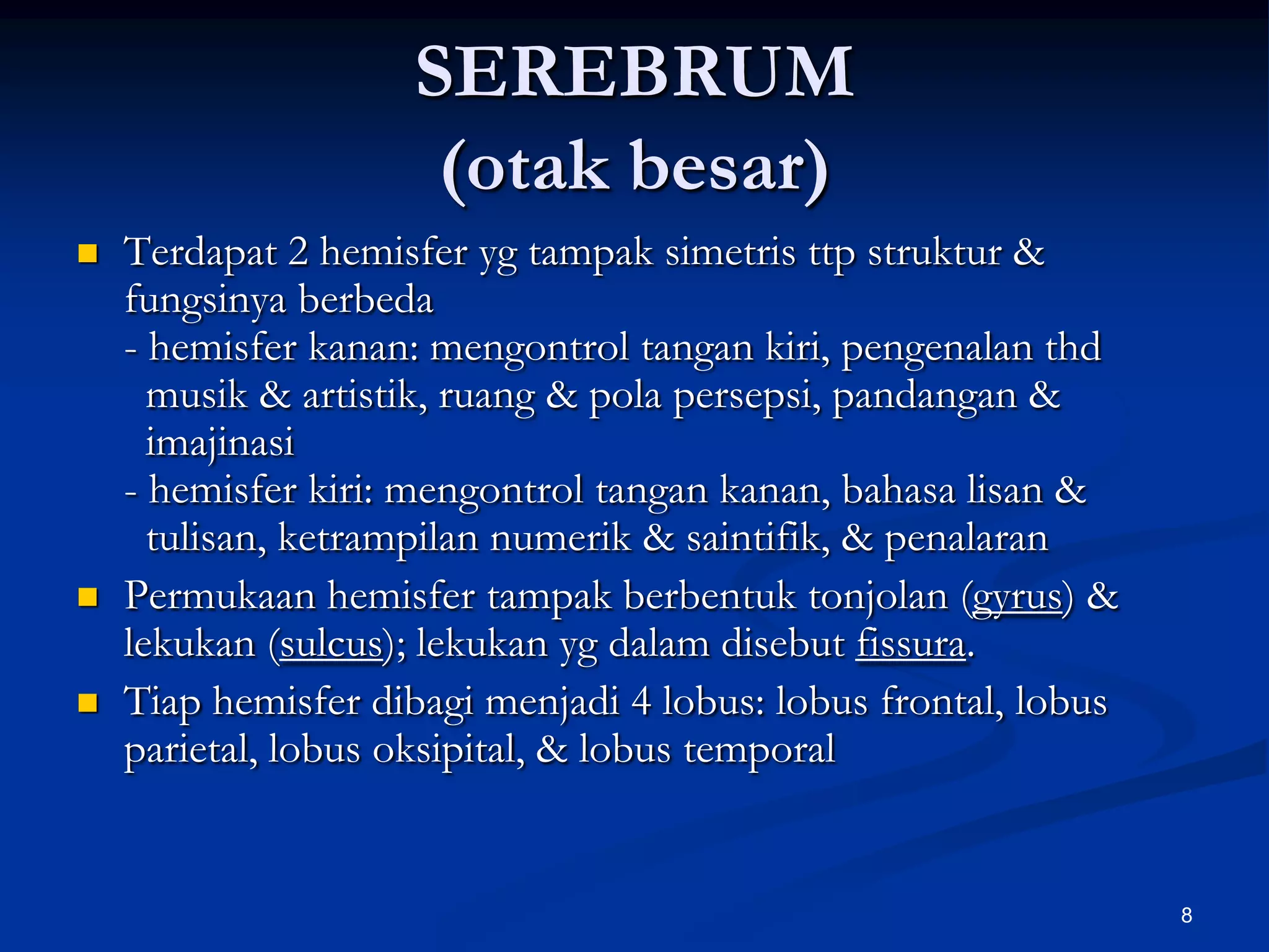 Sistem saraf pusat anatomi faal | PPTX