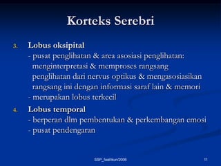 Sistem saraf pusat anatomi faal | PPTX