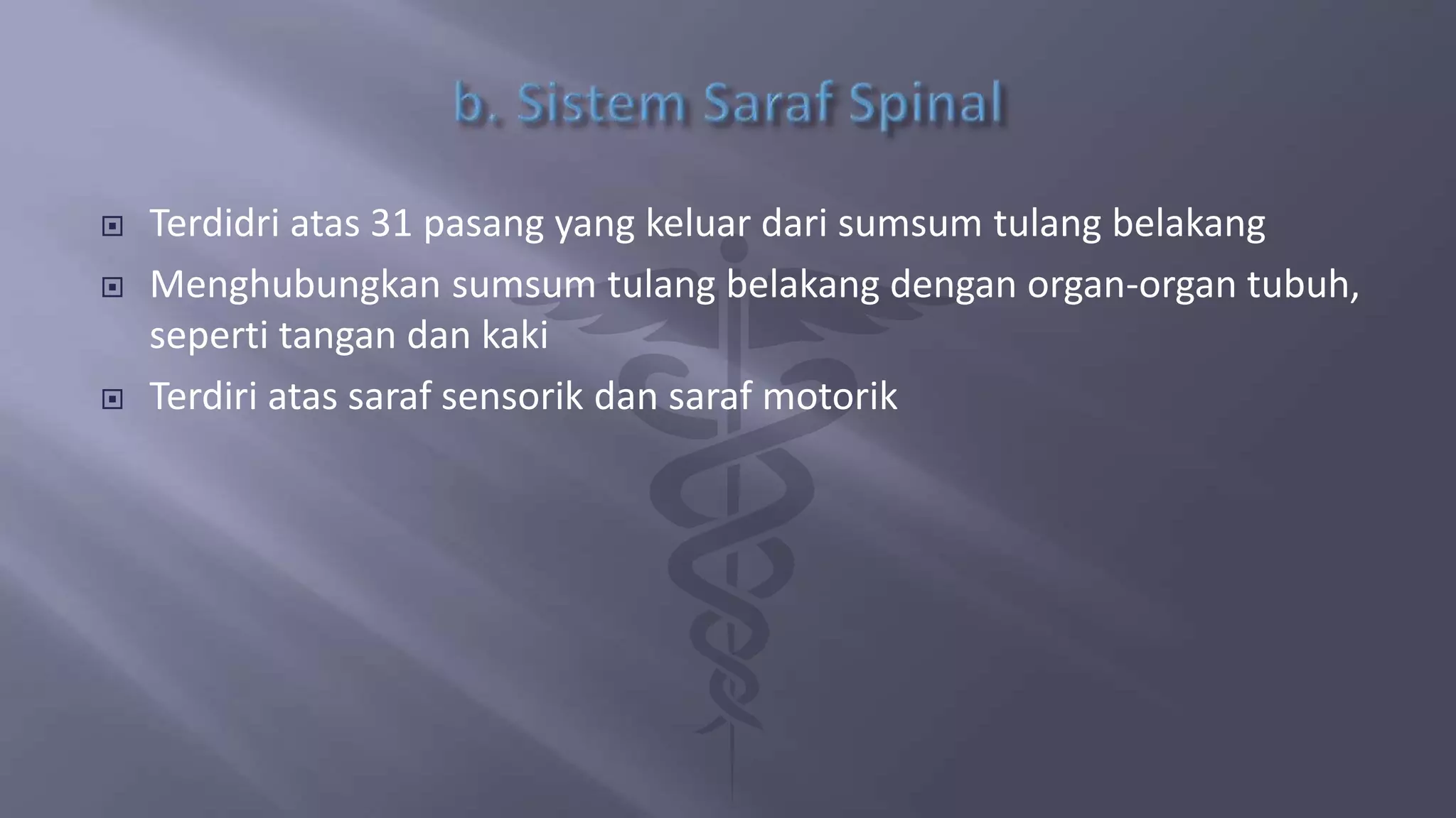 Sistem saraf tepi (sma) | PPTX