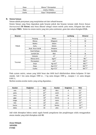 Sistem satuan internasional | DOCX