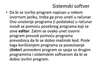 Sistemski softver i aplikativni programi | PPT