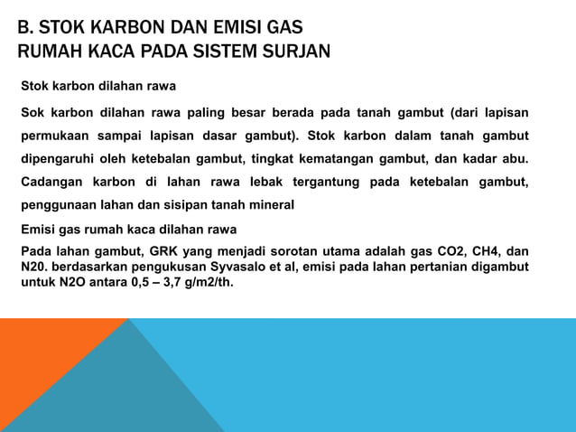 Sistem surjan dalam perspektif perubahan iklim | PPTX