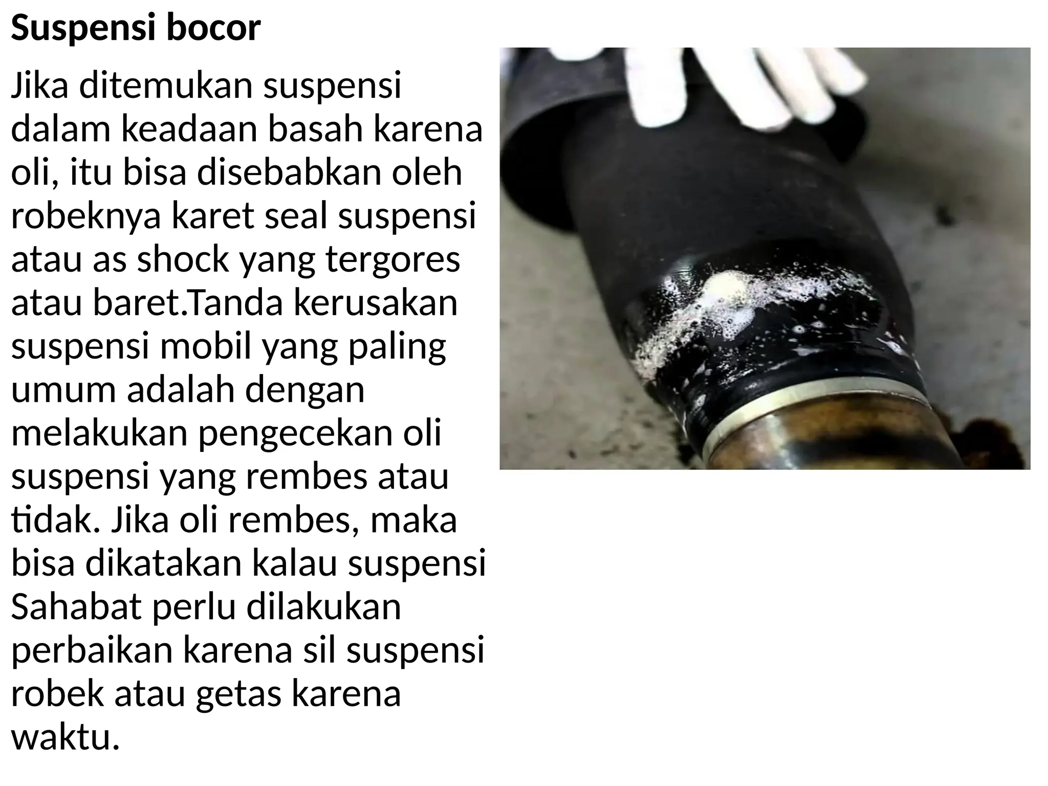 Sistem Suspensi kendaraan pada teknik kendaraan ringan | PPTX