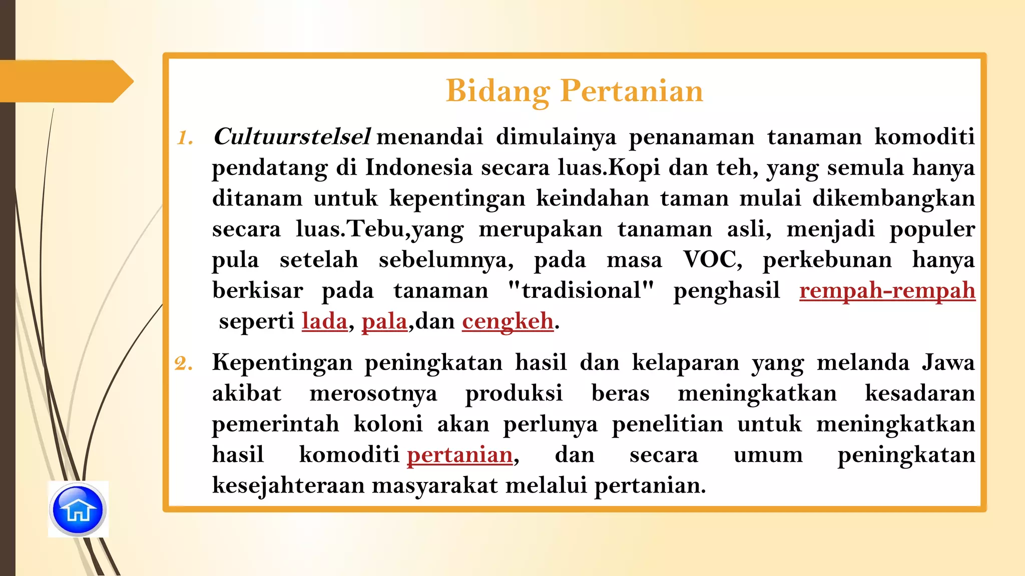 Sistem tanam paksa | PPT