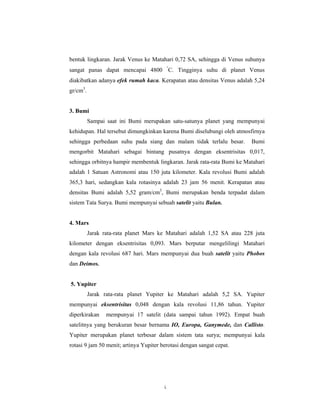 Sistem tata surya | PDF