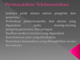 Sistem telekomunikasi | PPT