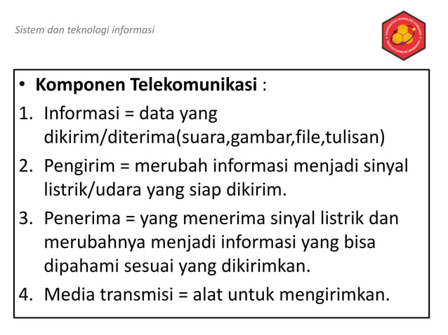 Sistem telekomunikasi | PPT
