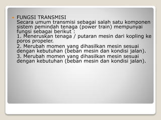 PowerPoint Sistem Transmisi | PPTX