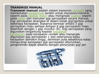 PowerPoint Sistem Transmisi | PPTX