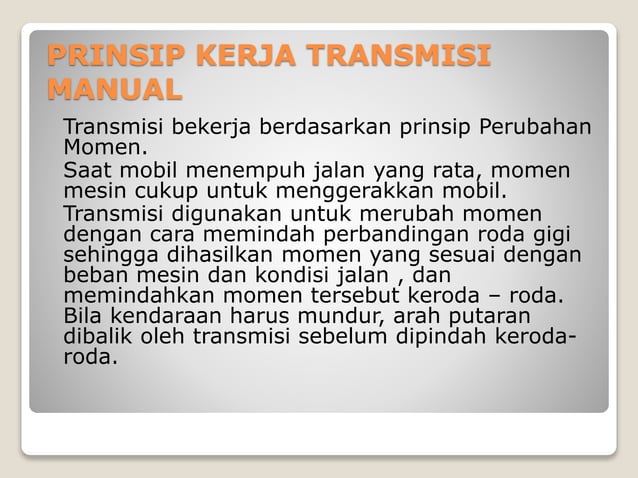 PowerPoint Sistem Transmisi | PPTX