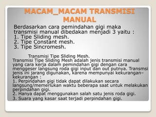 PowerPoint Sistem Transmisi | PPTX