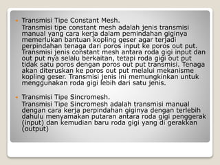 PowerPoint Sistem Transmisi | PPTX